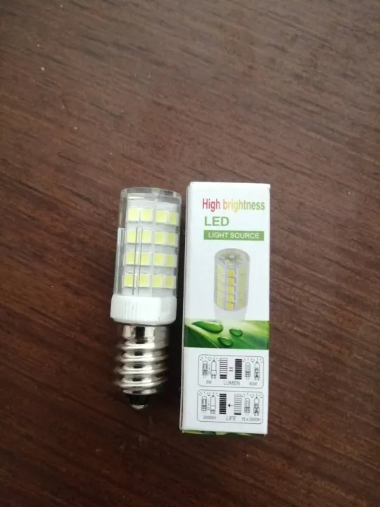 0000235 หลอดไฟ LED E 14 กลียวกลาง สีขาว | Lazada.co.th