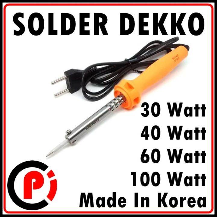 Original DEKKO Solder Lurus Soldering Iron 30W 40W 60W 100W | Lazada ...
