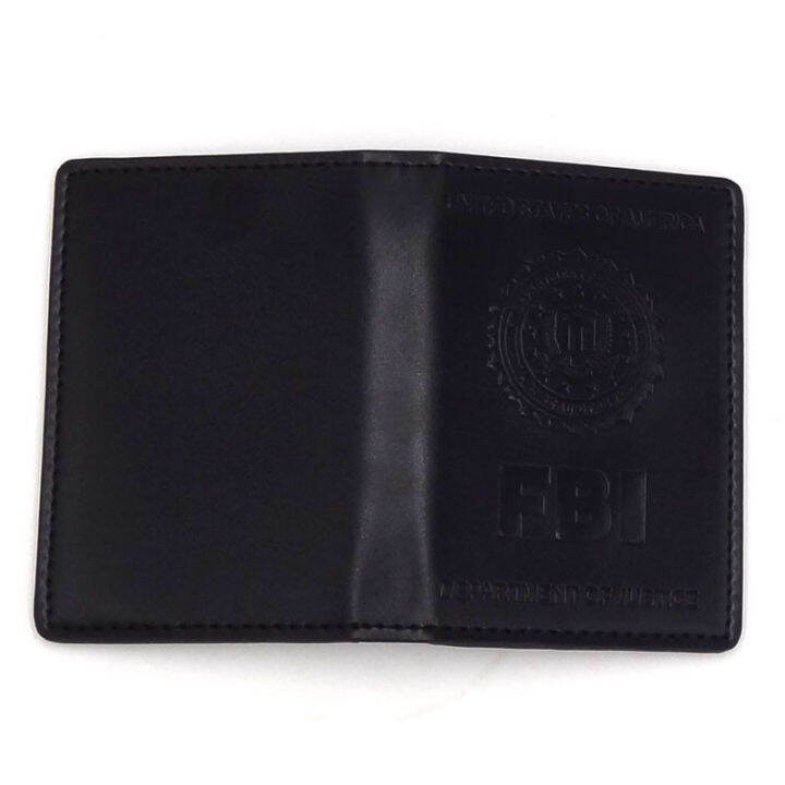 Leather Wallet ID Card Driving License ID Card Holder Case With FBI ...