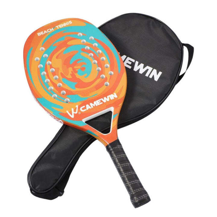 Tennis Paddle Racket Carbon Beach Ball Racket Professional Lightweight ...