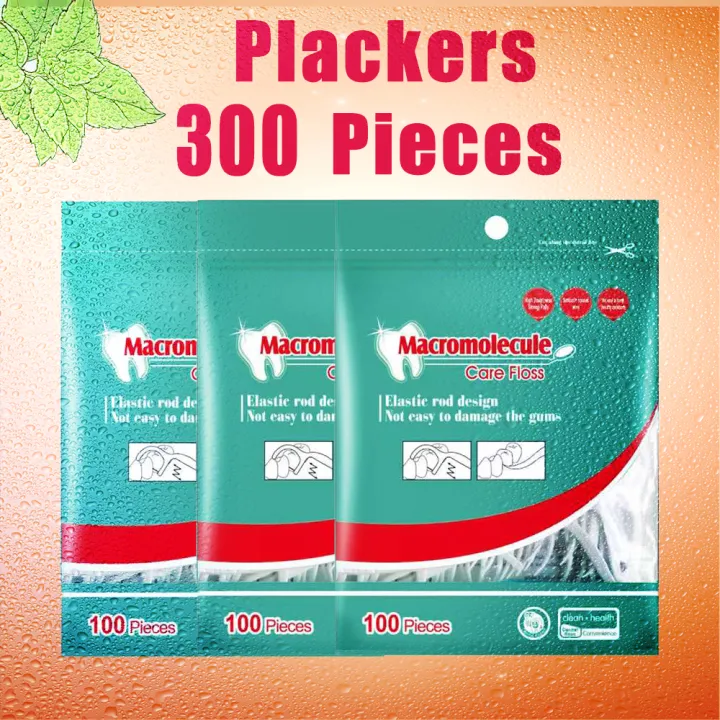 Dental flossers 300 conuts zipper closure packaged dental floss ...
