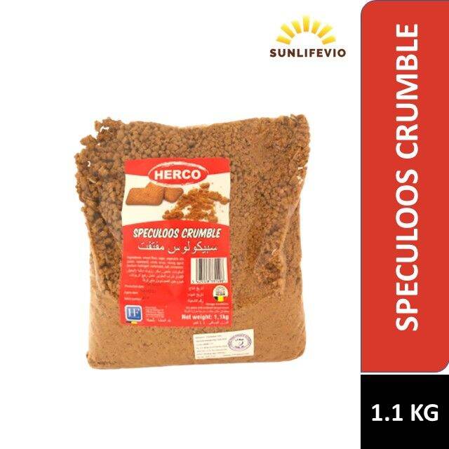 HERCO Belgian Biscuit Speculoos Crumble 1.1kg I Crushed Caramel Crumble ...