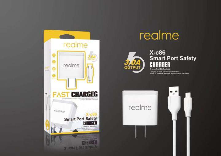 REALME Fast Charger 3.0A Quick 2in1 Travel For Android Micro V8 | Lazada PH