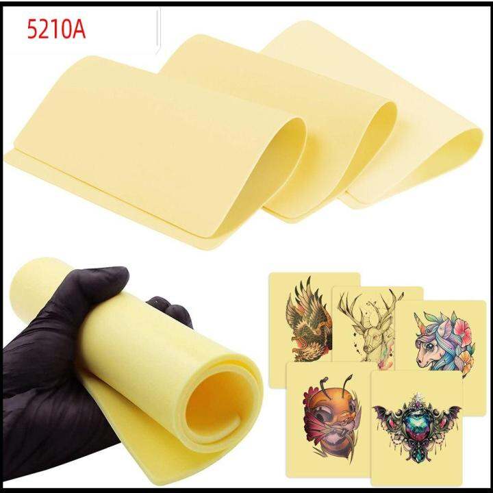 5210A 3MM Thick Tattoo Practice Skin Double Sides Permanent Makeup Fake Skin Durable Silicone ...