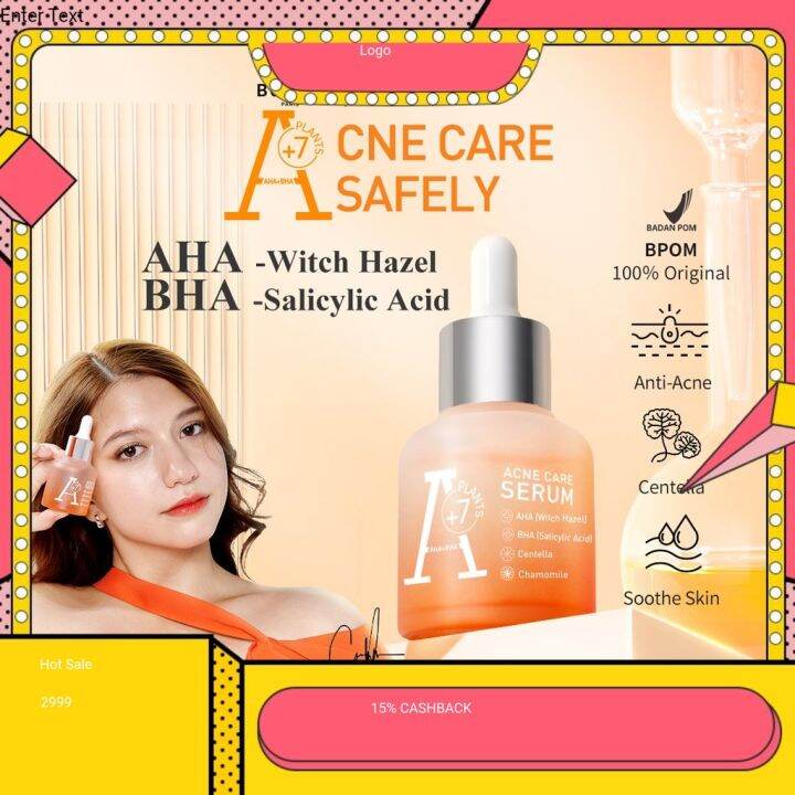 [BPOM] Premiere Beaute Acne Care Serum 30ml Salicylic acid BHA AHA ...
