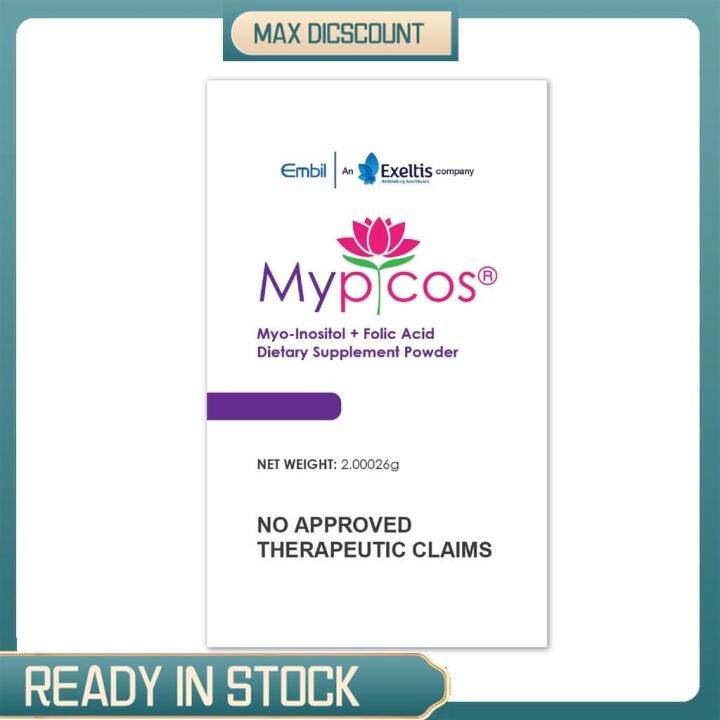 MYPICOS Myo-Inositol Folic Acid Dietary Supplement Powder 2g (sold per ...