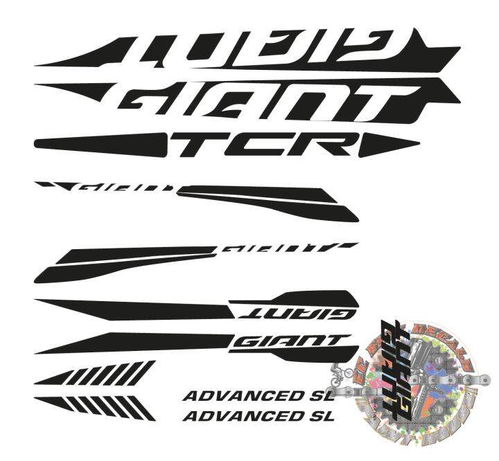 Giant TCR BIKE FRAME DECALS | Lazada PH