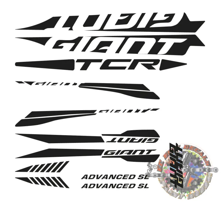 Giant TCR BIKE FRAME DECALS | Lazada PH