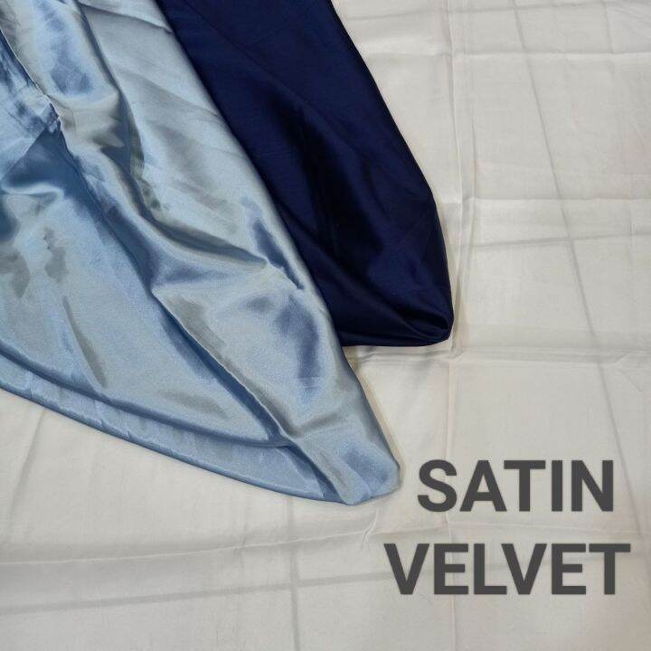 Kain furing velvet meteran bahan puring dress dan seragam bridesmaid ...