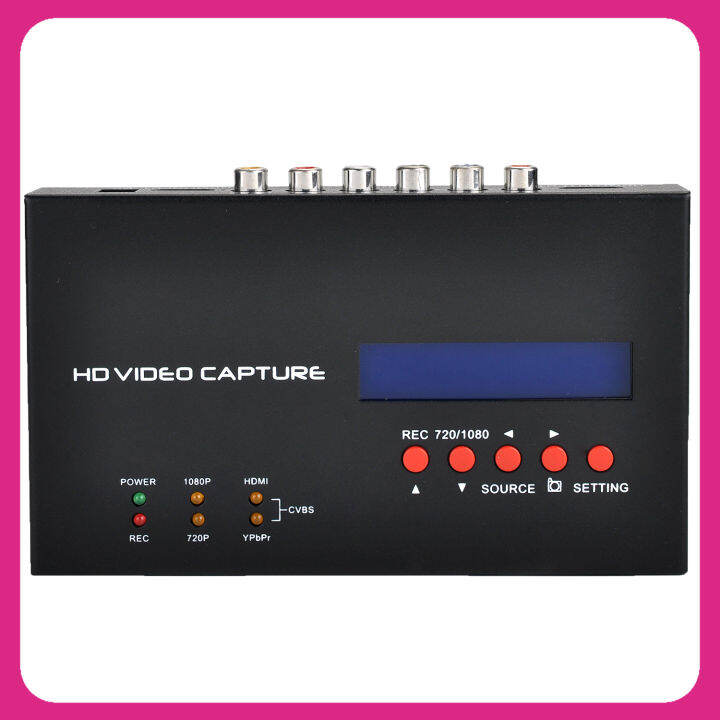 1080P YPBPR AV HDMI Video Capture Card Game Recording Box To USB Disk ...