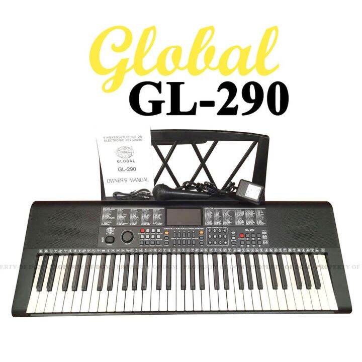 61 Keys Multi Function Electronic Keyboard Global GL-290-dgmapplx | Lazada PH
