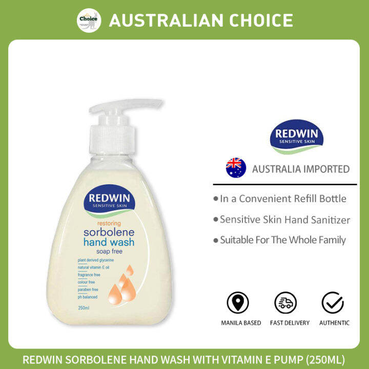 Redwin Sorbolene Hand Wash with Vitamin E Pump 250ml | Lazada PH