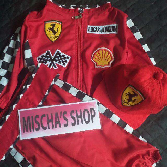 Racing Costume Mcqueen F1 Ferrari Hotwheels Theme Pants and Jacket ...