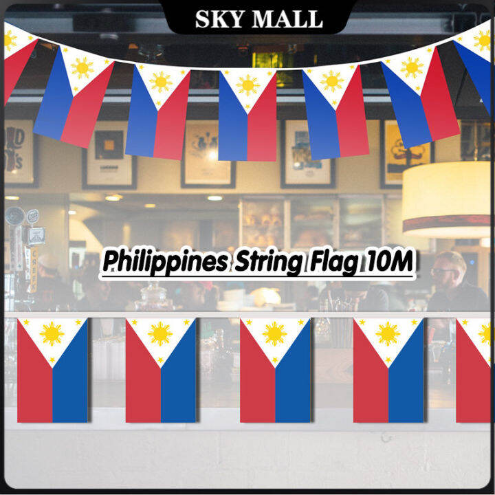 10m 14*21cm Philippines String Flag Pennant Banners | Lazada PH
