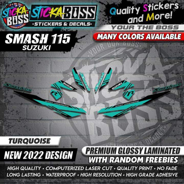 Suzuki Smash 115 Stock Decals (NEW 2022 DESIGN)【WITH FREEBIES】 | Lazada PH