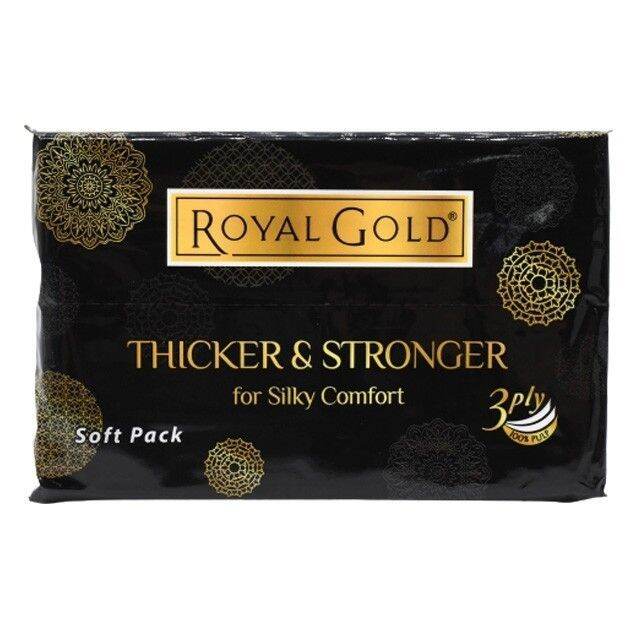 (READY STOCK) Royal Gold Luxurious Tissue White Soft Pack 50 Sheets ...