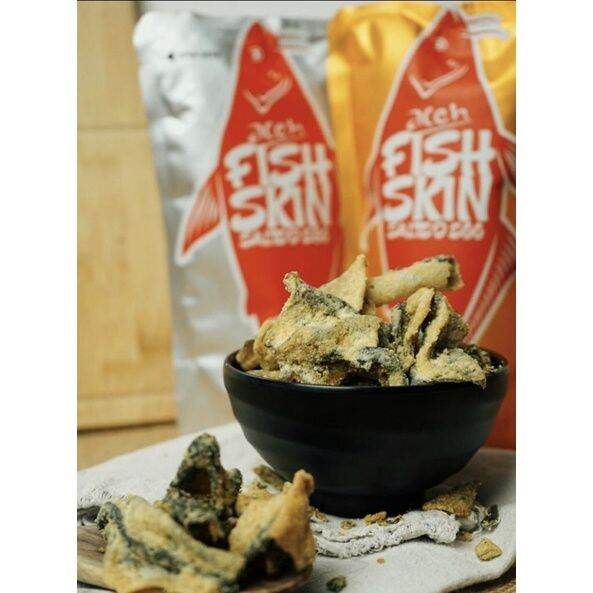 Fish Skin Salted Egg Mirip Irvins Fish Skin Aceh Fish Skin | Lazada ...