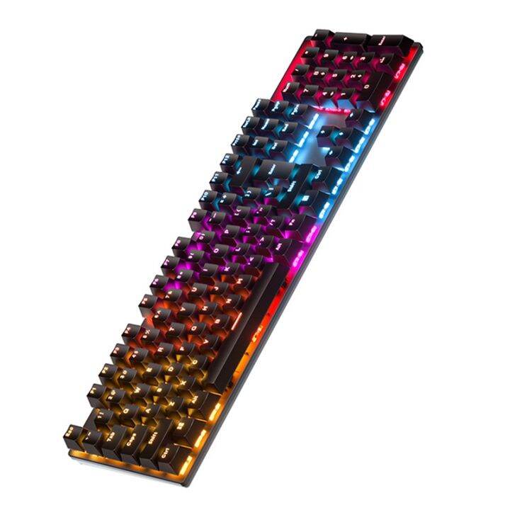 RGB Backlit Mechanical Keyboard Green Axis 104 Keys Gaming Mechanical ...