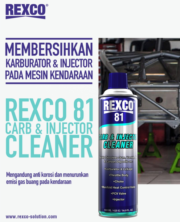 Rexco 81 Carburetor & Injector Cleaner 500 ml - Pembersih Karburator ...