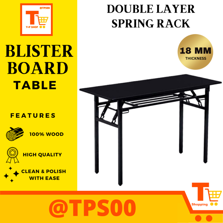BLISTER BOARD WITH LEGS - FOLDABLE TABLE DOUBLE LAYER SPRING RACK | Lazada PH