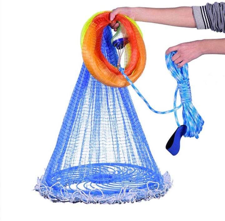 Fishing Net 4.2M Diameter American Frisbee Manual Throwing Net Flying ...