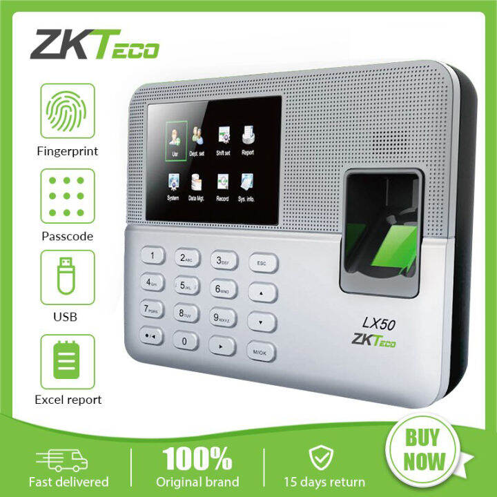 ZKTeco Biometrics Fingerprint Time Attendance Machine Household ...