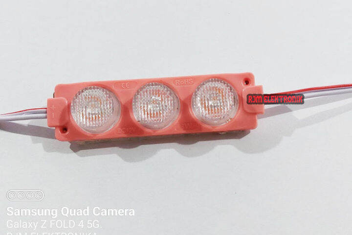lampu led 3 mata warna pink 12v dc | Lazada Indonesia
