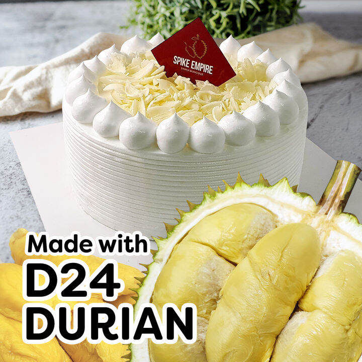 [Spike Empire Durian] D24 Durian Sponge Cake | Lazada Singapore