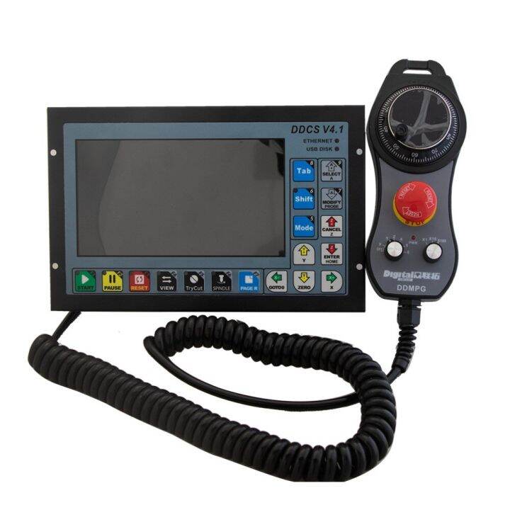 CNC Offline Stand Alone Controller DDCSV4.1 3/4 Axis G Code For Engraving Milling Machine E-Stop ...