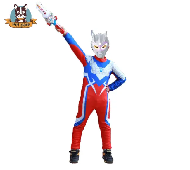Decoseason Ultraman Costume Super hero Cosplay Jumpsuit for Kids Boys ...