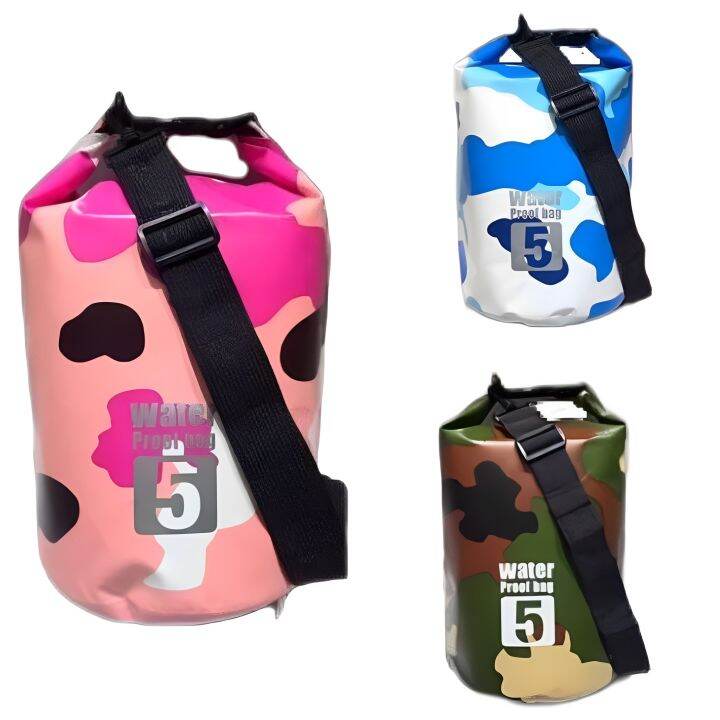 กระเป๋ากันน้ำ ลายทหาร มีสายสะพาย ขนาด2L/3L/5L/10L/15L/20L(พร้อมส่งในไทย) | Lazada.co.th