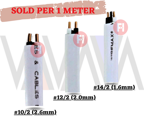 WIREMAX PDX Non - Metallic #14/2 (1.6mm/2C) #12/2 (2.0mm/2C) #10/2 (2 ...