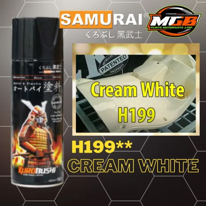 SAMURAI SPRAY PAINT H199** Cream White 400ml | Lazada PH