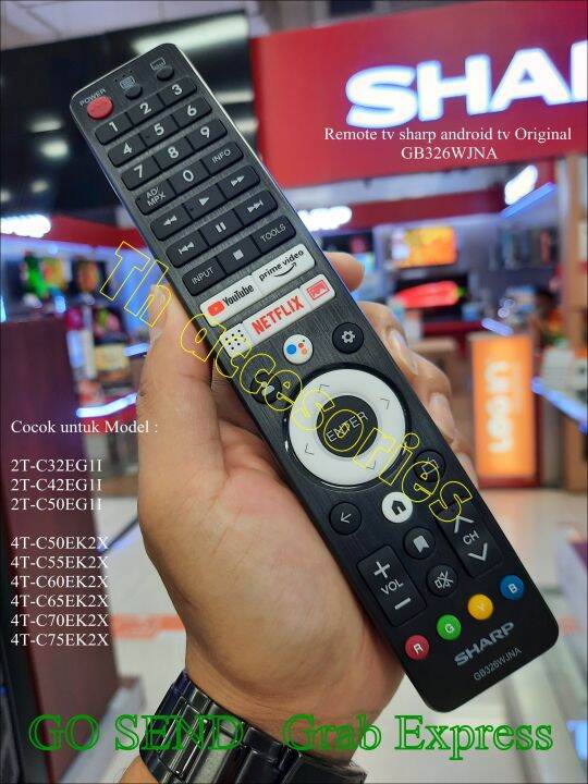Remote tv Sharp Google tv Android tv Original Voice asisten GB326WJNA ...