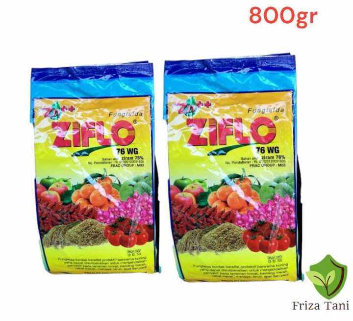 Fungisida Ziflo 76wg 800 Gram Plus Zink ++ Bahan Aktif Ziram 76% ...