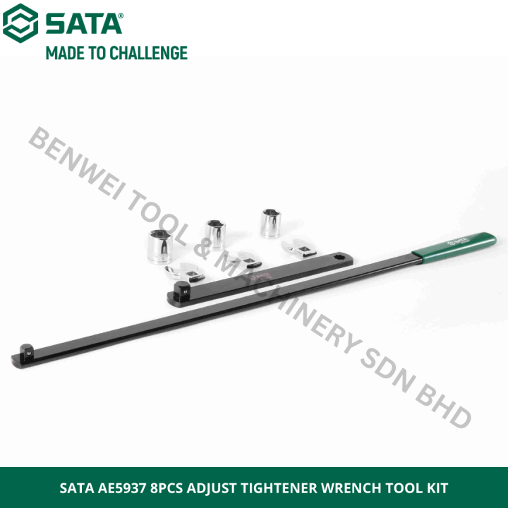 SATA AE5937 8PCS ADJUST TIGHTENER WRENCH TOOL KIT / SERPENTINE BELT ...