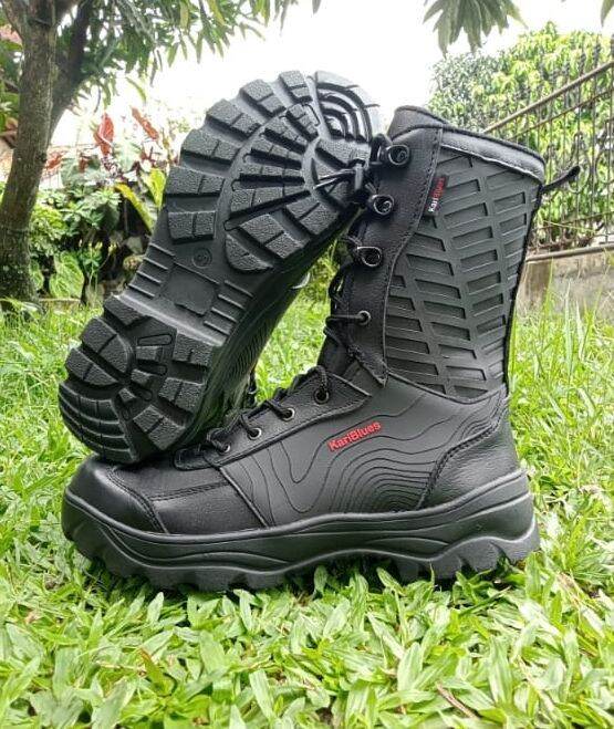 Sepatu Safety PDL JATAH TNI POLRI KULIT Boots KariBlues | Lazada Indonesia