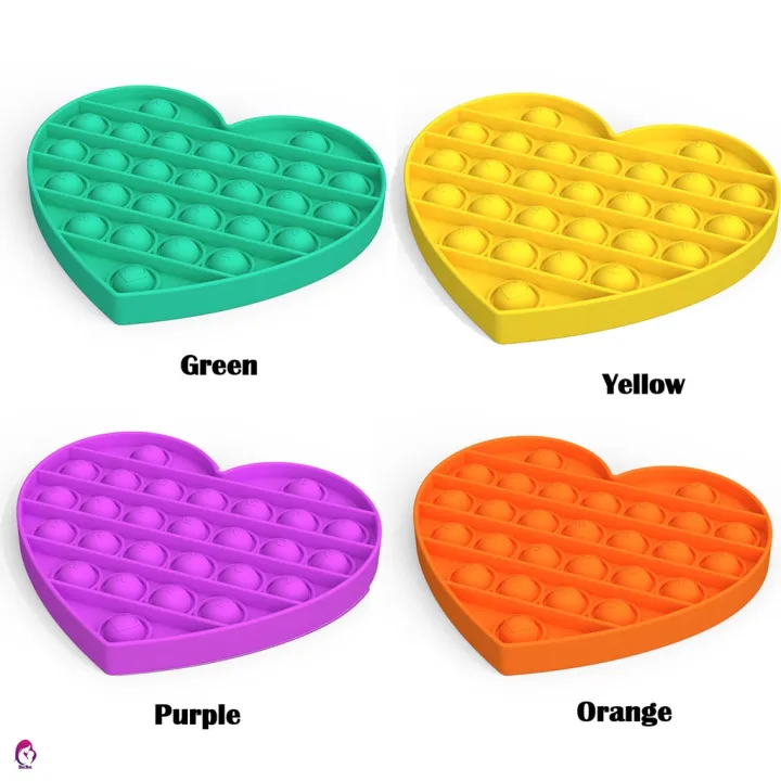 Phs7 New Pop Its Round Fidget Toy Push bubble stress relief kids pop it ...