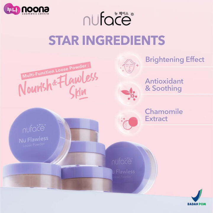 NUFACE NU FLAWLESS LOOSE POWDER 12GR | Lazada Indonesia