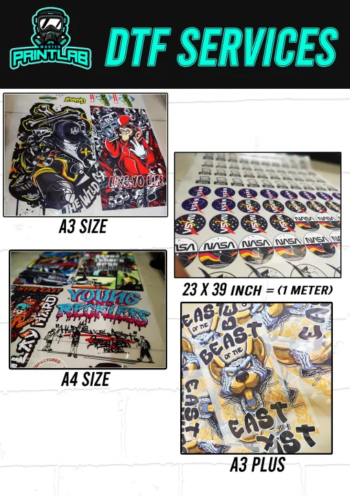 DTF Ready to Press A4/A3 Size Any Design | Lazada PH