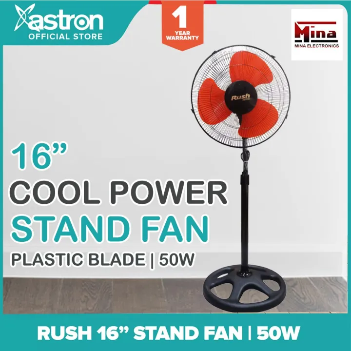 Astron RUSH Stand Fan 16 (Red) 50W Electric Fan what color character am ...