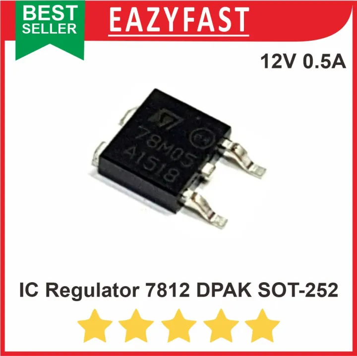 IC Regulator L 7812 CV 12 V Volt 12V 0.5A SMD DPAK 78L12 78M12 TO-252 | Lazada Indonesia