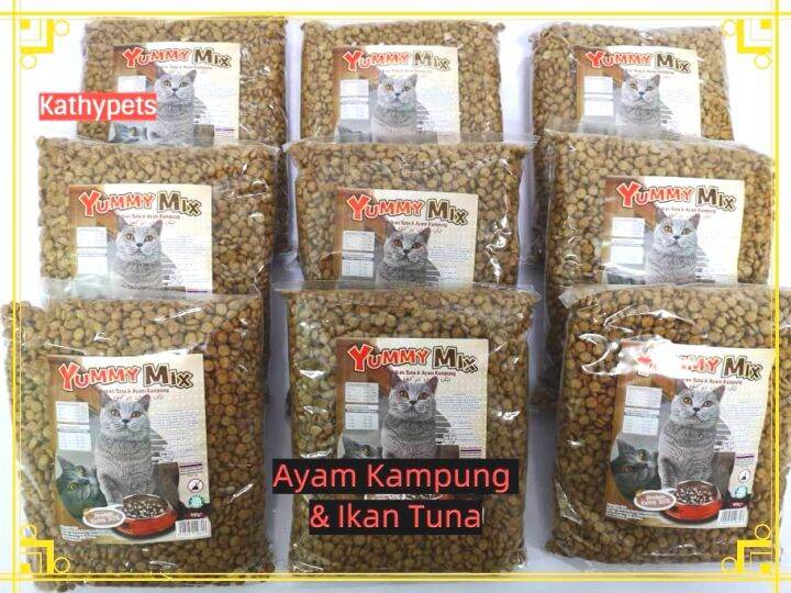 Makanan Kucing Yummy Mix 900g Yummy Mix Cat Food ( Ikan Tuna & Ayam ...
