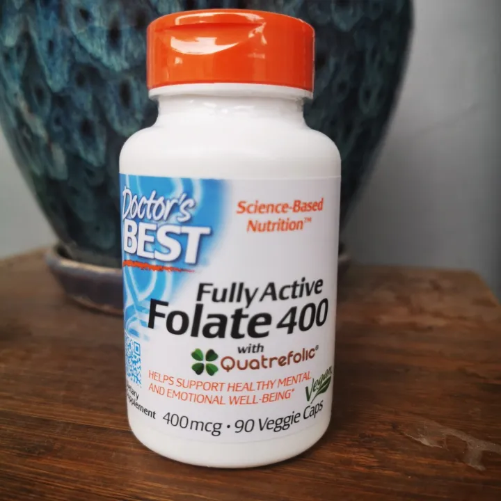 23.2 Doctor 's Best folate 400 active 400 MCG of folic acid 90 grain ...