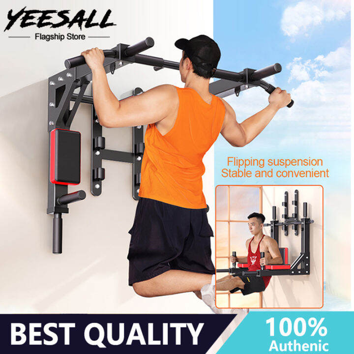 Multi functional wall mounted pull-up indoor fitness stand training ...