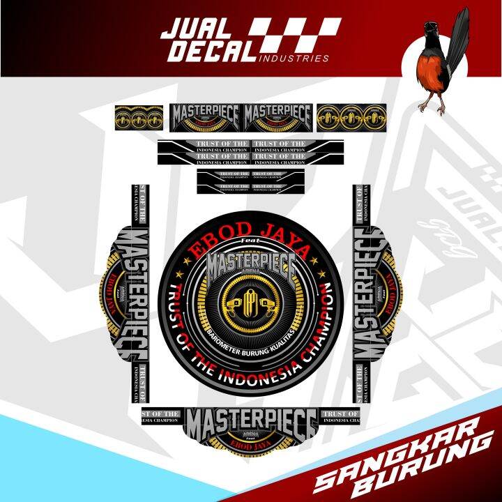 Stiker Sangkar Murai EBOD JAYA MASTERPIECE Livery Variasi Decal Kandang ...