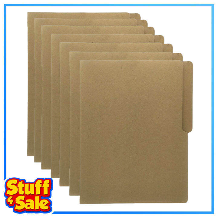 Kraft File Folder 18 pts Thick Short Letter Size - pack of 100 | Lazada PH