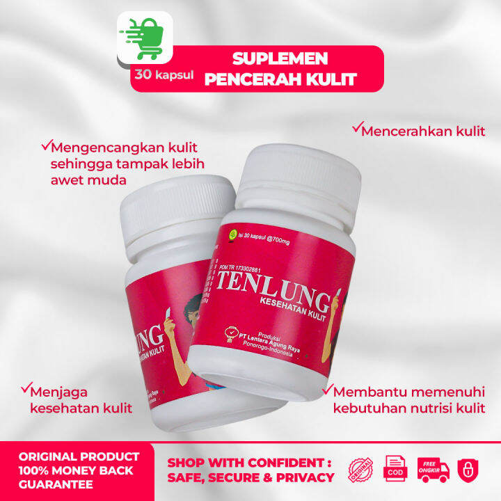 SUPLEMEN PENCERAH PEMUTIH KULIT SKIN BRIGHTENING VITAMIN C & COLLAGEN ...