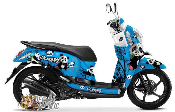 Sticker Full Body Decal + Stiker dashboard Motor Honda Scoopy Fi Sporty ...