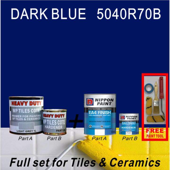 FULL SET Epoxy Floor Coating 5L WP Tiles Cote Primer +5L Nippon EA4 ...